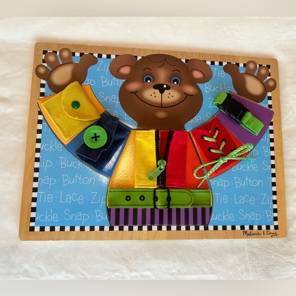 Melissa & Doug | Toys | Melissa Doug Bear Basic Skills Puzzle Board ...